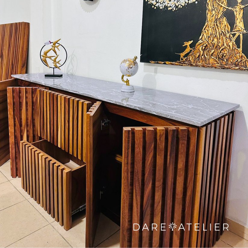 Bufetera Lambrin (Parota con mármol) – DARE Atelier